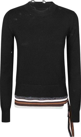 Maison Margiela Pull Col Rond - Bleu