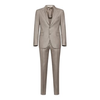 Tagliatore Homme, Costumes, Brun, Taille: 2XL Costume crois&eacute; &agrave; revers en pointe