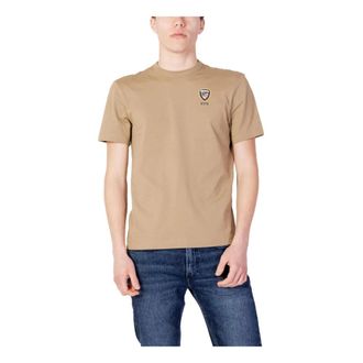 Blauer Homme, Tops, Beige, Taille: 2XL T-Shirt Uni Classique