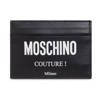 Moschino Bedruckter Kartenhalter - - Accessories - Damen - Schwarzk - ONE SIZE