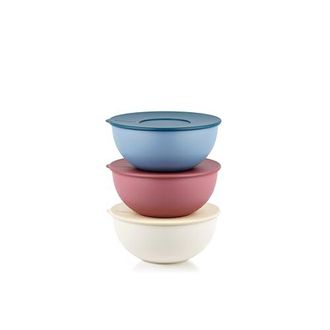 Guzzini Set mit 3 Salatsch&uuml;sseln mit Deckeln, &Oslash; 16 cm - 29268752