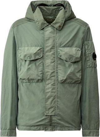C.P. Company C.p. Company, Homme, Sport, Vert, Taille: XL Flatt Nylon Overshirt