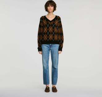 Sandro Pull motif Argyle en laine