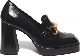 Chantal Hohe Schuhe - Black Moccasin With Gold Clamp - Gr. 40 (EU) - in Schwarz - für Damen