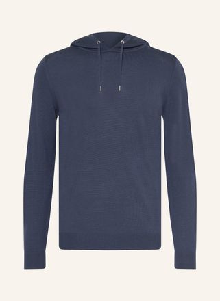 Reiss Reiss Strick-Hoodie Holland Aus Merinowolle blau