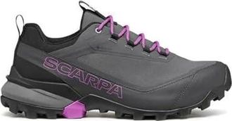 Scarpa Chaussures Ribelle Cross 2 GTX pour Femme - Chaussures de randonn&eacute;e l&eacute;g&egrave;res et imperm&eacute;ables Gore-Tex pour la randonn&eacute;e et Le Trekking, Gris fonc&eacute;/Viol