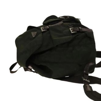 Prada Pre-owned Nylon ruckscke - - Pre-owned - Damen - Gr&uuml;n - ONE SIZE