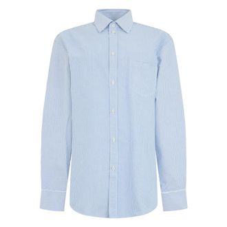 Golden Goose Gestreiftes Baumwollhemd - - Shirts - Herren - Blau - M