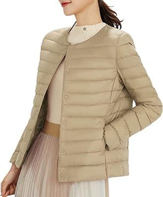 Generic Doudoune légère et compacte pour femme 2026, kaki, 3XL