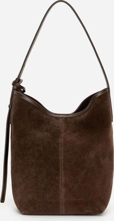 Arket Beuteltasche Aus Veloursleder -Braun
