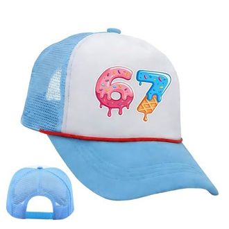 Generic Casquette de baseball - Chapeau amusant 6 7 respirant | Casquette imprim&eacute;e, couvre-chef athl&eacute;tique, casquette en maille respirante, couvre-chef de spo