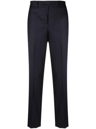 Brunello Cucinelli pinstripe tailored trousers - Blau