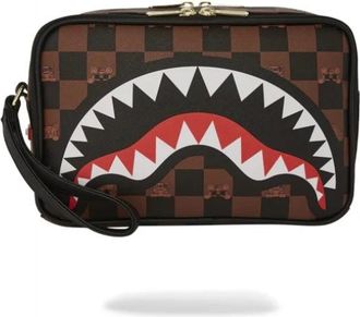 Sprayground Sprayground, unisex, Sacs, Brun, Taille: ONE Size Trousse de toilette Peeking Character Check