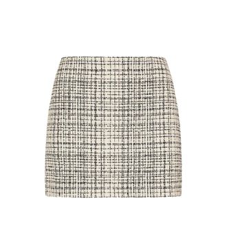 Valentino Mini Skirt In Square Tweed
