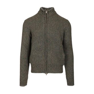 Fedeli Zip-Cardigan - - Knitwear - Herren - Gr&uuml;n - XL