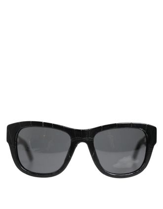 Dolce & Gabbana Womens Black Leather Frame Dg4177 Tinted Lens Sunglasses