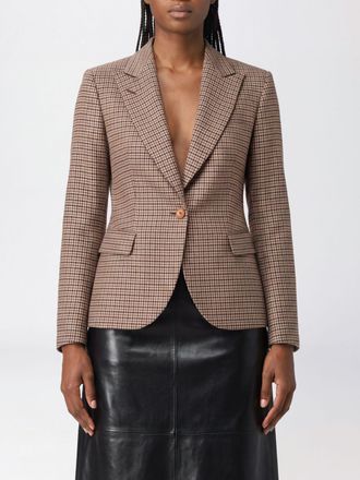 Tagliatore Einreihiger Blazer aus Hahnentritt-Wollmischung mit steigendem Revers