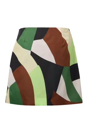 Plan C Womens Gocaa Cotton Mini-Skirt