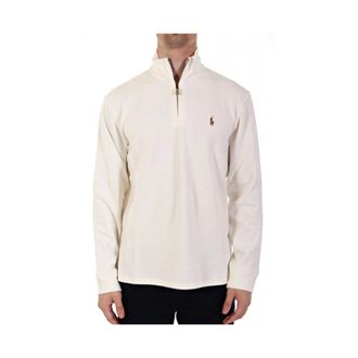 Ralph Lauren Homme, Tops, Beige, Taille: XL Textured Cotton Pullover