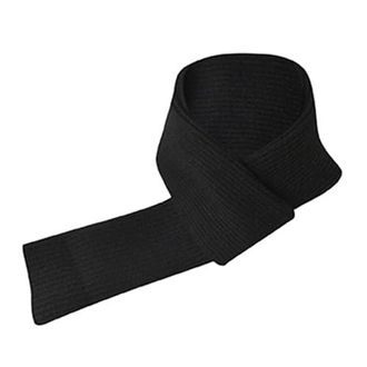 Generic &Eacute;charpe 2026 pour femmes, hommes et femmes, &eacute;paisse et chaude, couleur unie, tricot&eacute;e en laine longue, Noir, Taille unique