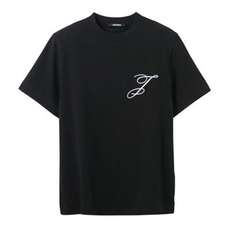 Jacquemus Das Logo-T-Shirt - - Tops - Herren - Schwarzk - 2XL