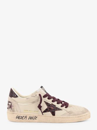 Golden Goose Ballstar leather sneakers with iconic side logo - GOLDEN GOOSE DELUXE BRAND - gender_Man