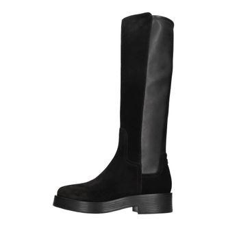 Casadei Femme, Chaussures, Noir, Taille: 36 EU Charlie Bottes Hautes en Daim Stretch