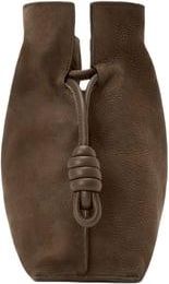 Loewe Flamenco clutch moyen en nubuck grain&eacute;