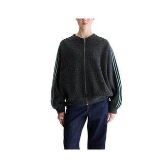 Bellerose Cardigan zipp&eacute; Dam - Femme - Pulls - Gris - Taille: 38/40 FR