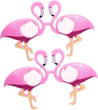 Hemobllo 2 paires Lunettes de Fête Décoratives Flamant Légères et Durables Accessoires Photo Amusants pour Festivals et Anniversaires Lot