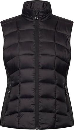 Trespass Gilet rembourr&eacute; avec 2 poches zipp&eacute;es pour femme, Noir, XL