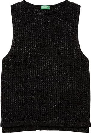 Benetton Top 11365h007 V&ecirc;tement Couvrant de Maillot de Bain, Noir, X-Small Femmes