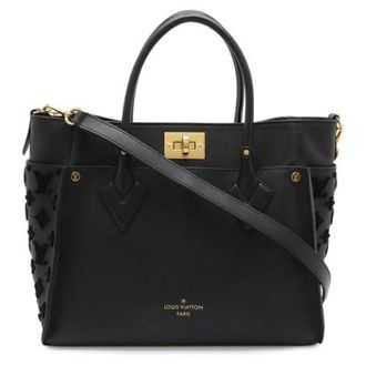 Louis Vuitton Pre-owned On My Side Monogram Tuffetage Leder 2way Bag - - Pre-owned - Damen - Schwarzk - ONE SIZE