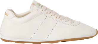 Miu Miu Plume Leather Sneakers