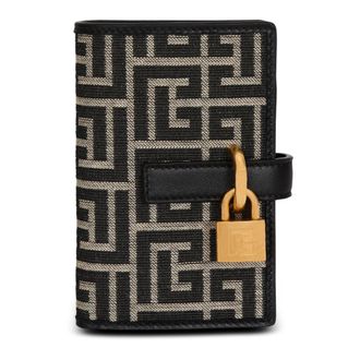 Balmain Pulse Monogram Jacquard Kartenetui - - Accessories - Damen - Schwarzk - ONE SIZE