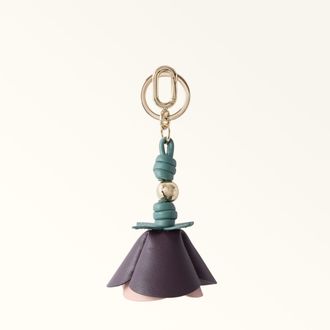Furla Allegra Schl&uuml;sselanh&auml;nger Toni Winter Bloom Violett Sydney-kalbsleder In Colourblock-optik Damen