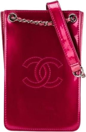 Chanel Sac bandouli&egrave;re mini en cuir verni Pre-owned - Femme - Pre-owned - Rose - Taille: ONE Size