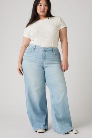 Levi's Jean 318 Galbant Wide Leg (grandes Tailles) - Femme - Bleu / Tall Glass Of Water Plus - 14L