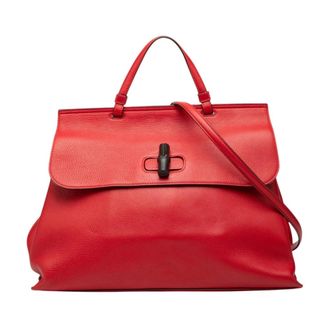Gucci Sac &agrave; main Pre-owned en cuir - Femme - Pre-owned - Rouge - Taille: ONE Size