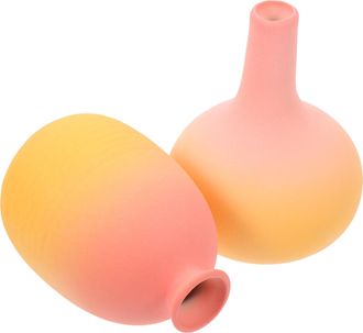 NUOBESTY 2 St&uuml;ck Keramikvase im Farbverlauf Kleine Blumenvase aus Keramik Moderne Heimdekoration f&uuml;r Wohnzimmer und Tisch