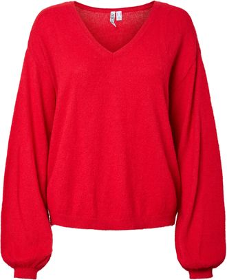 Pieces Pcnaomi Ls V-Neck KNT Noos Bc