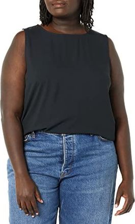 Amazon Essentials Débardeur Coupe Classique sans Manches à col Rond Femme, Noir, XS