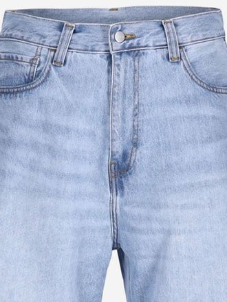 Carhartt Work in Progress Mens Cotton Shorts Landon Light Denim Robertson Jean