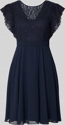 Jake*s Cocktailkleid mit Rundhalsausschnitt