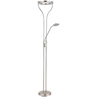 Globo Lighting Plafonnier LED Liseuse flexible Lampadaire Lampadaire &agrave; intensit&eacute; variable Lampe de salon, 20W 1800lm blanc chaud, LxH 35x194 cm