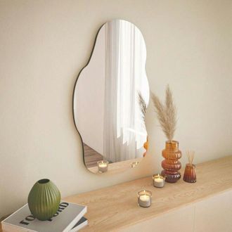Pier Import Miroir design organique forme flaque deau 72 cm CODY