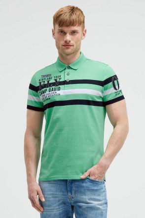 Camp David Poloshirt mit Stickerei