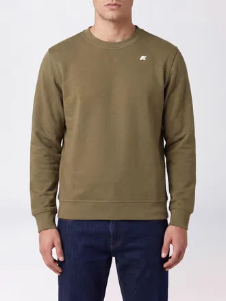 K-Way Sweatshirt &agrave; col rond Baptiste en coton avec logo appliqu&eacute; sur la poitrine