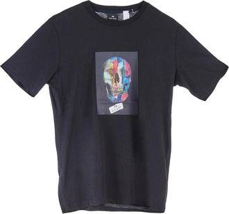Paul Smith Homme, Tops, Noir, Taille: L Colour Skull T-Shirt