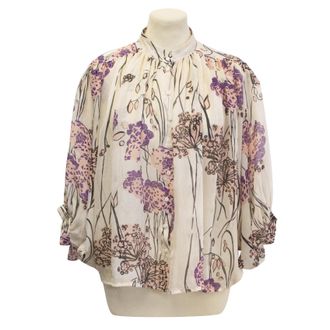 Designers Remix Collection Designers Remix Charlotte Eskildsen cape sleeve floral shirt Size S